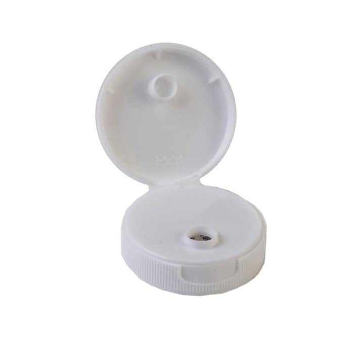 38-400 Snap Top Cap - Black, White and Polypropylene All over